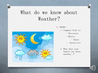 3rd grade weather lesson | PPSX