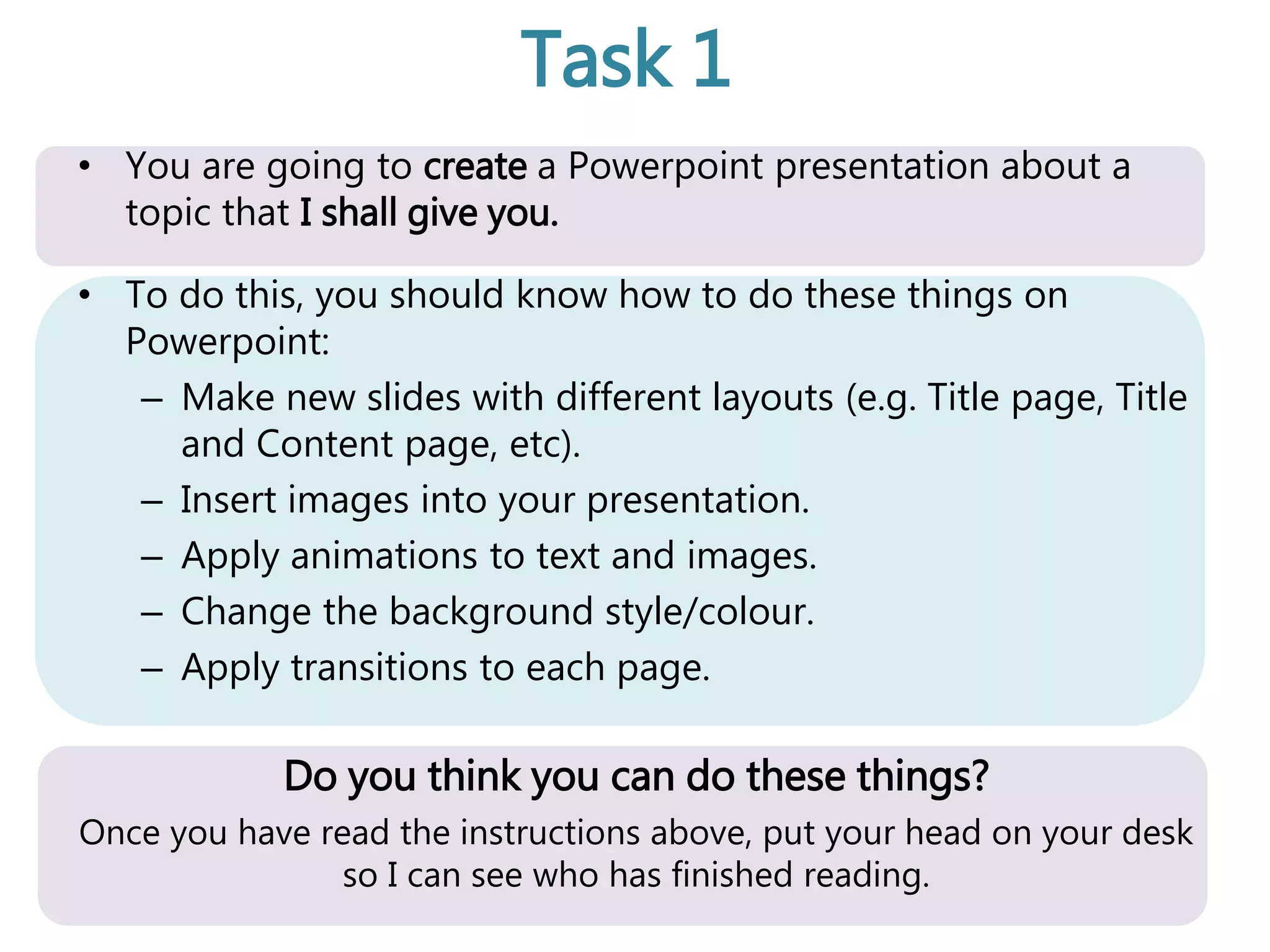 Powerpoint Year 7 | PPTX