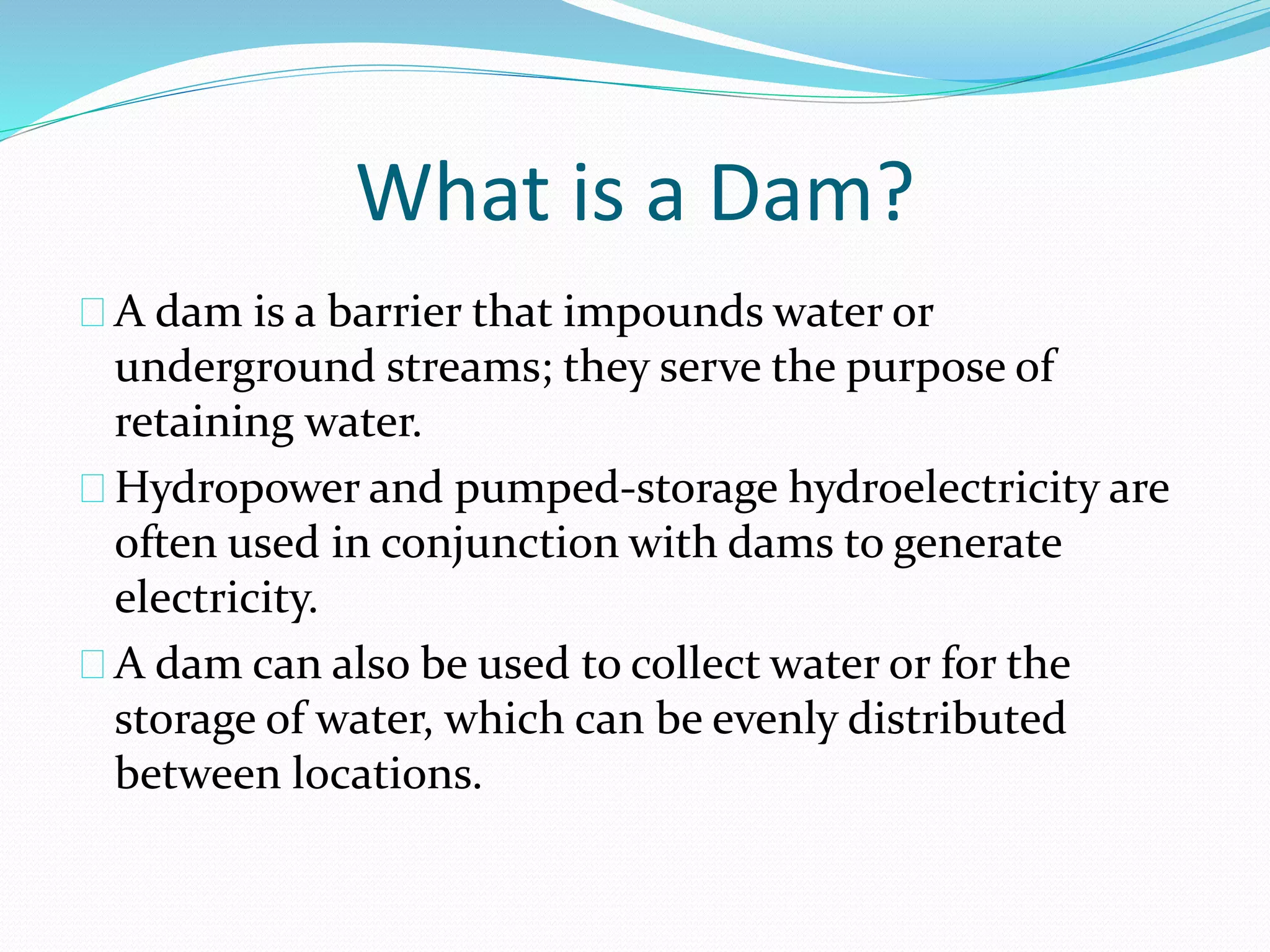 Geotechnical Engineering - Dams | PPTX