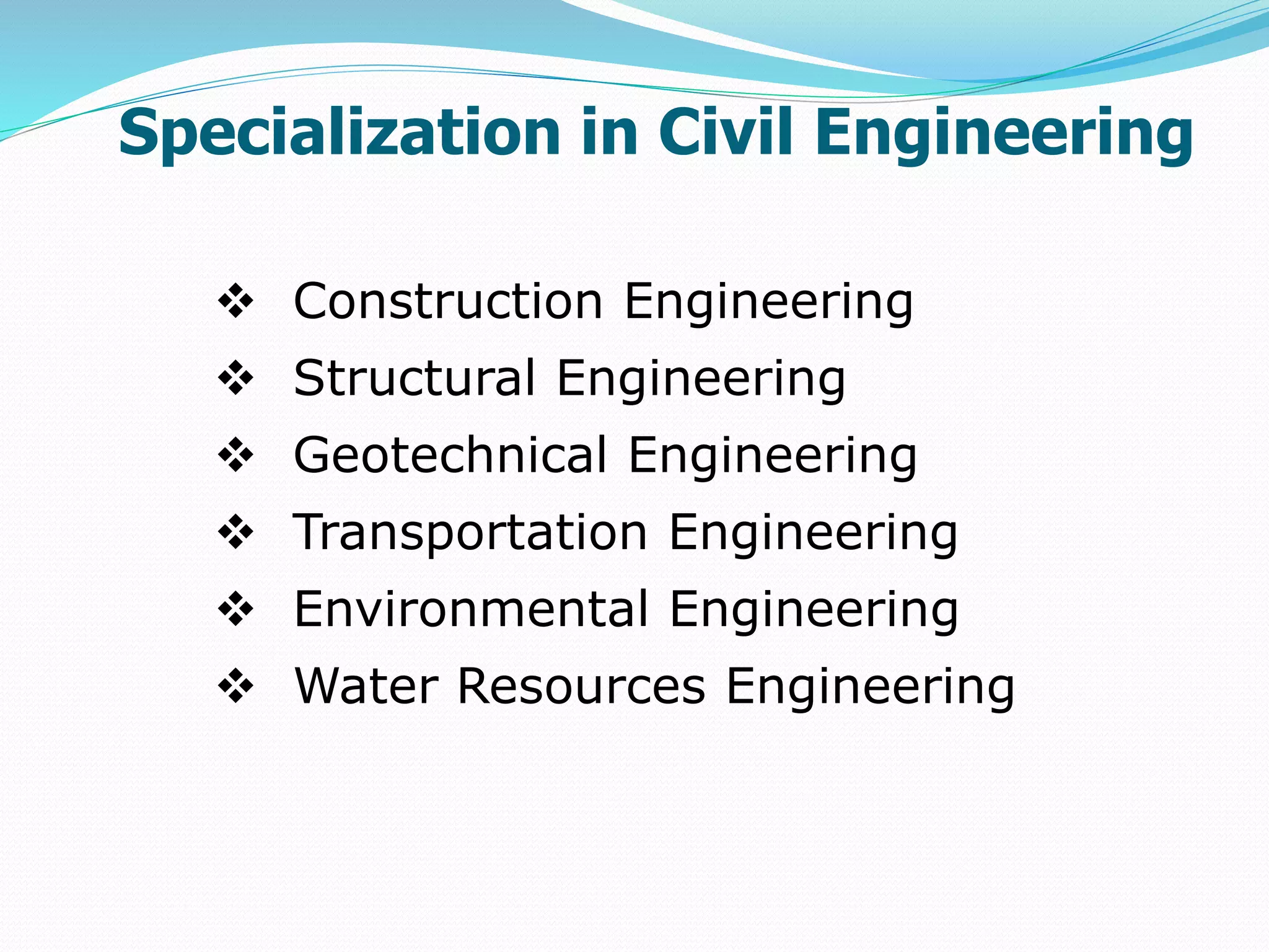 Introduction to Civil Engineering | PPTX
