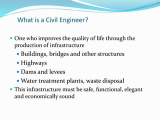 Introduction to Civil Engineering | PPTX