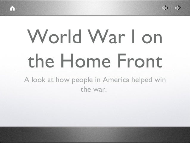 Power point – lesson 4 – the home front during world war i – the twen…