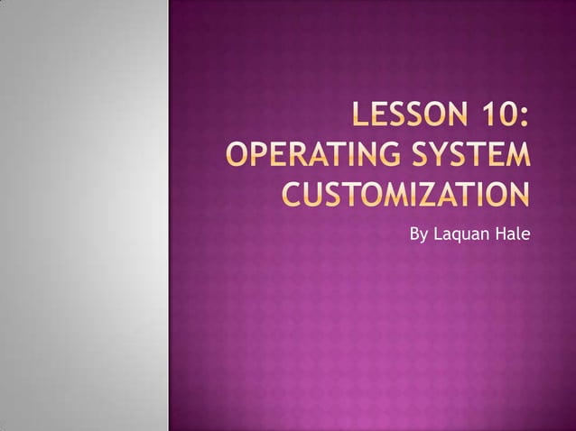 Lesson 10 Powerpoint | PPT