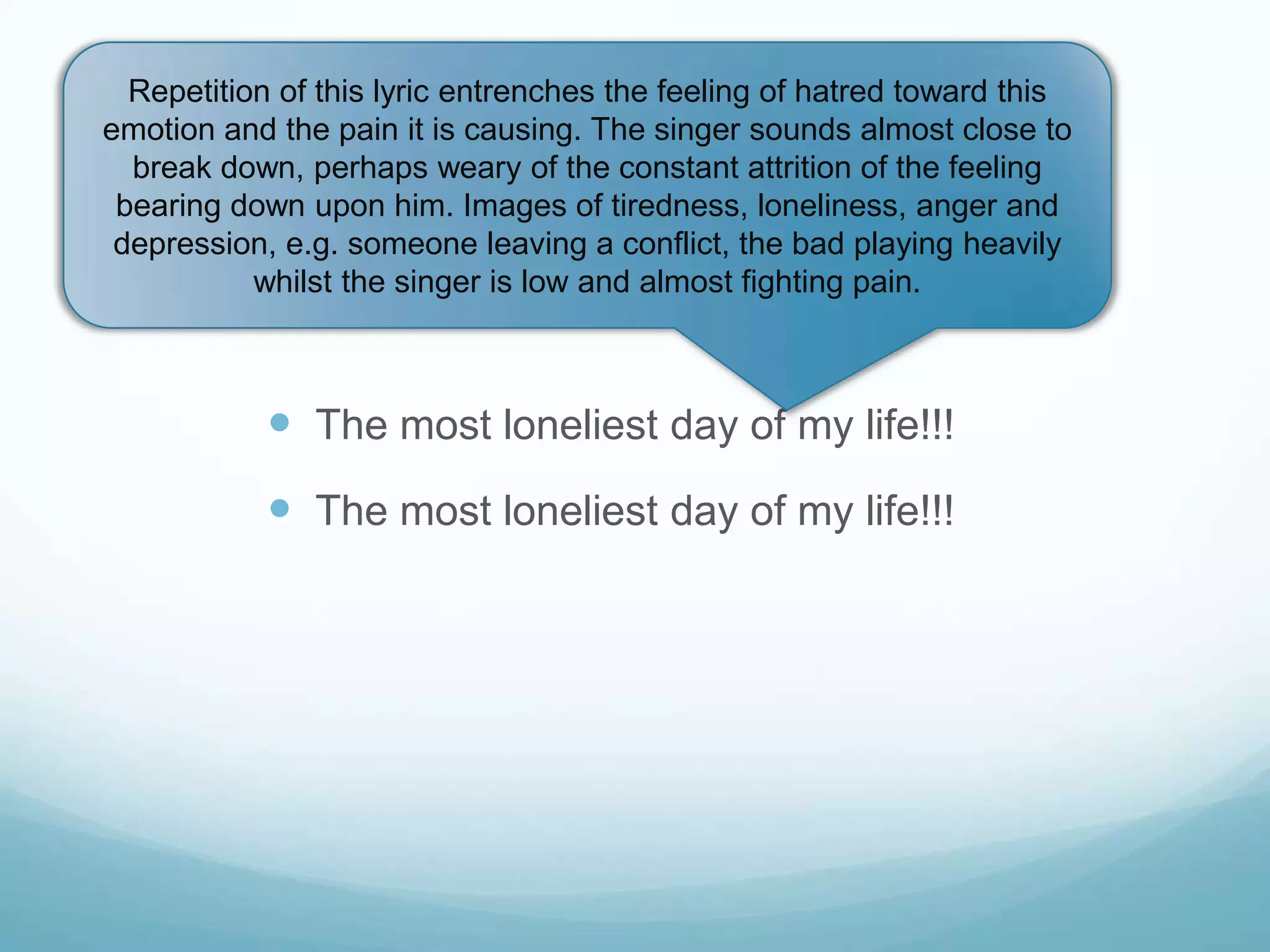 Powerpoint, lonely day | PPTX