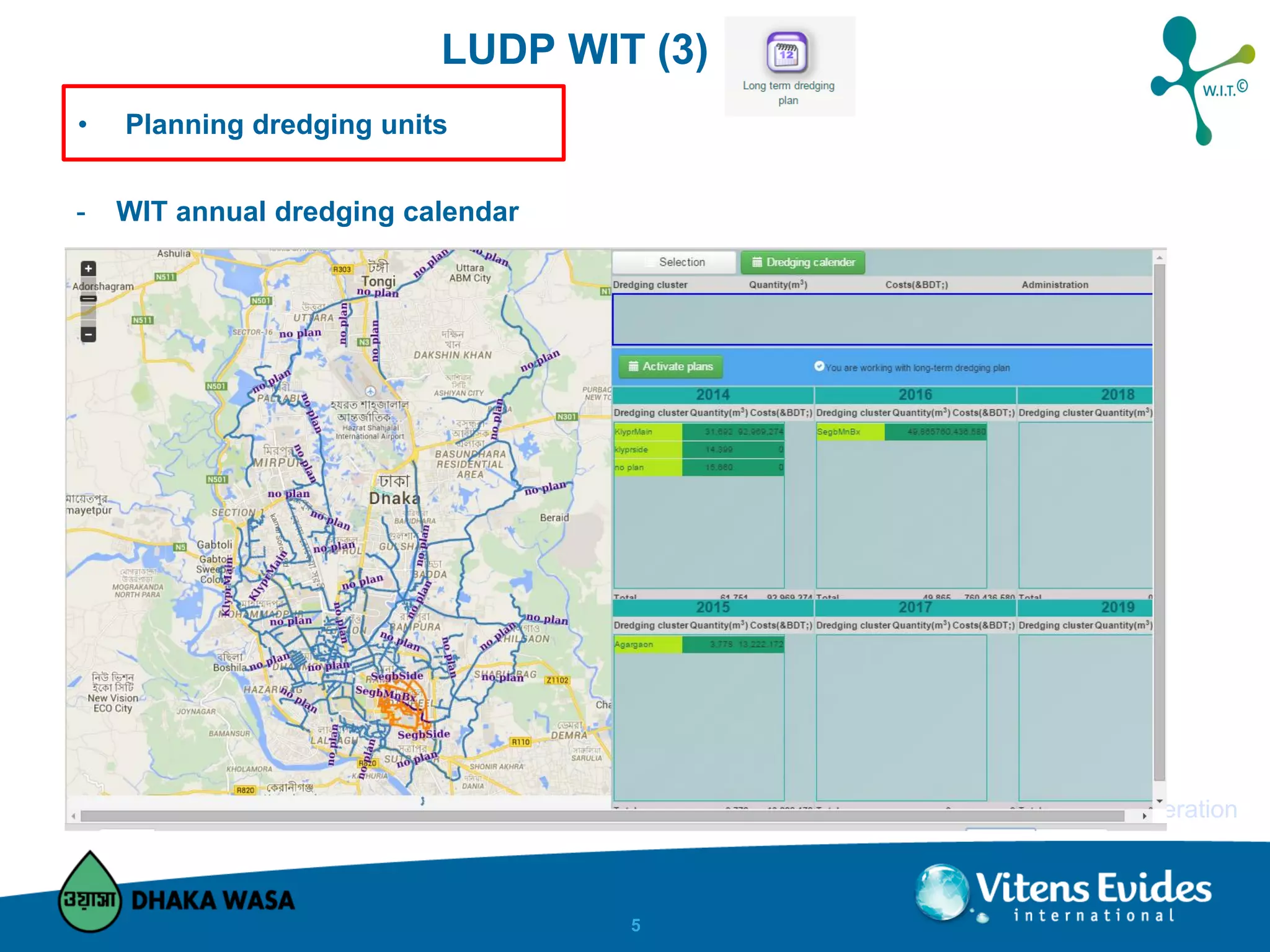 Powerpoint long term dredging plan using W.I.T. | PPT