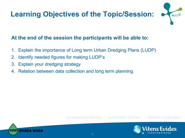 Powerpoint long term dredging plan using W.I.T. | PPT