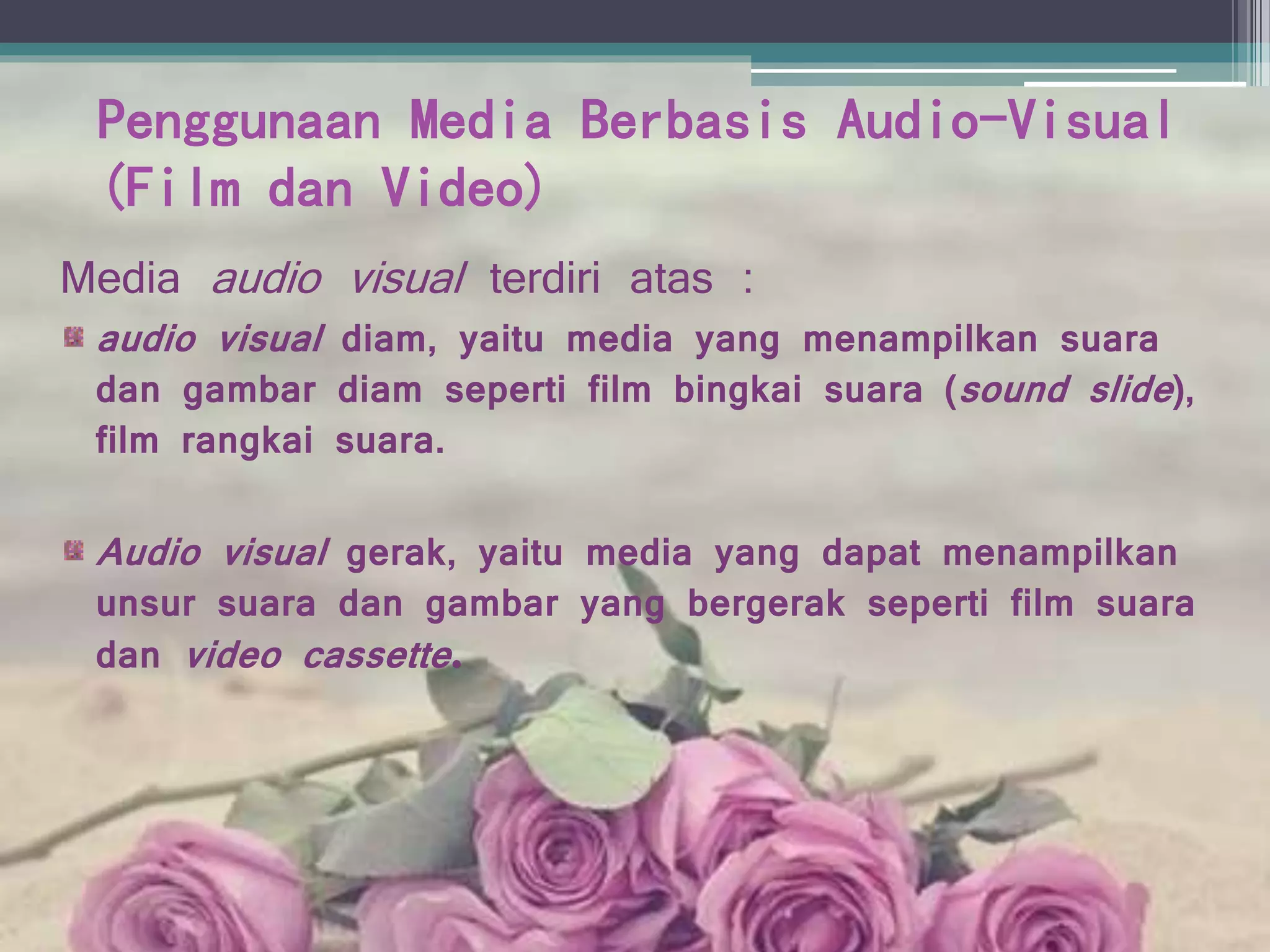 Media Pengajaran Berbasis Audio Visual | PPTX