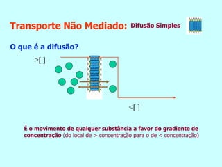Membrana celular e transporte membranares (biologia humana) | PPT