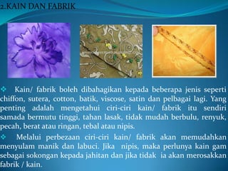 MENNJAHIT MANIK DAN LABUCI | PPTX