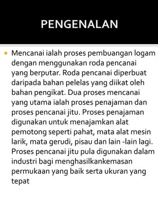 Power point mesin mencanai | PPTX