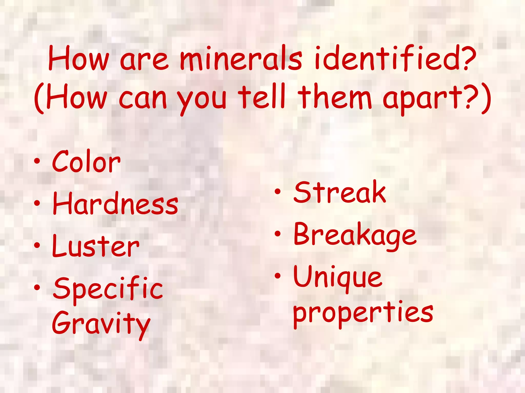 Power point mineral notes | PPT | Geology | Science