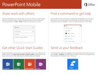 Microsoft PowerPoint Mobile | PDF