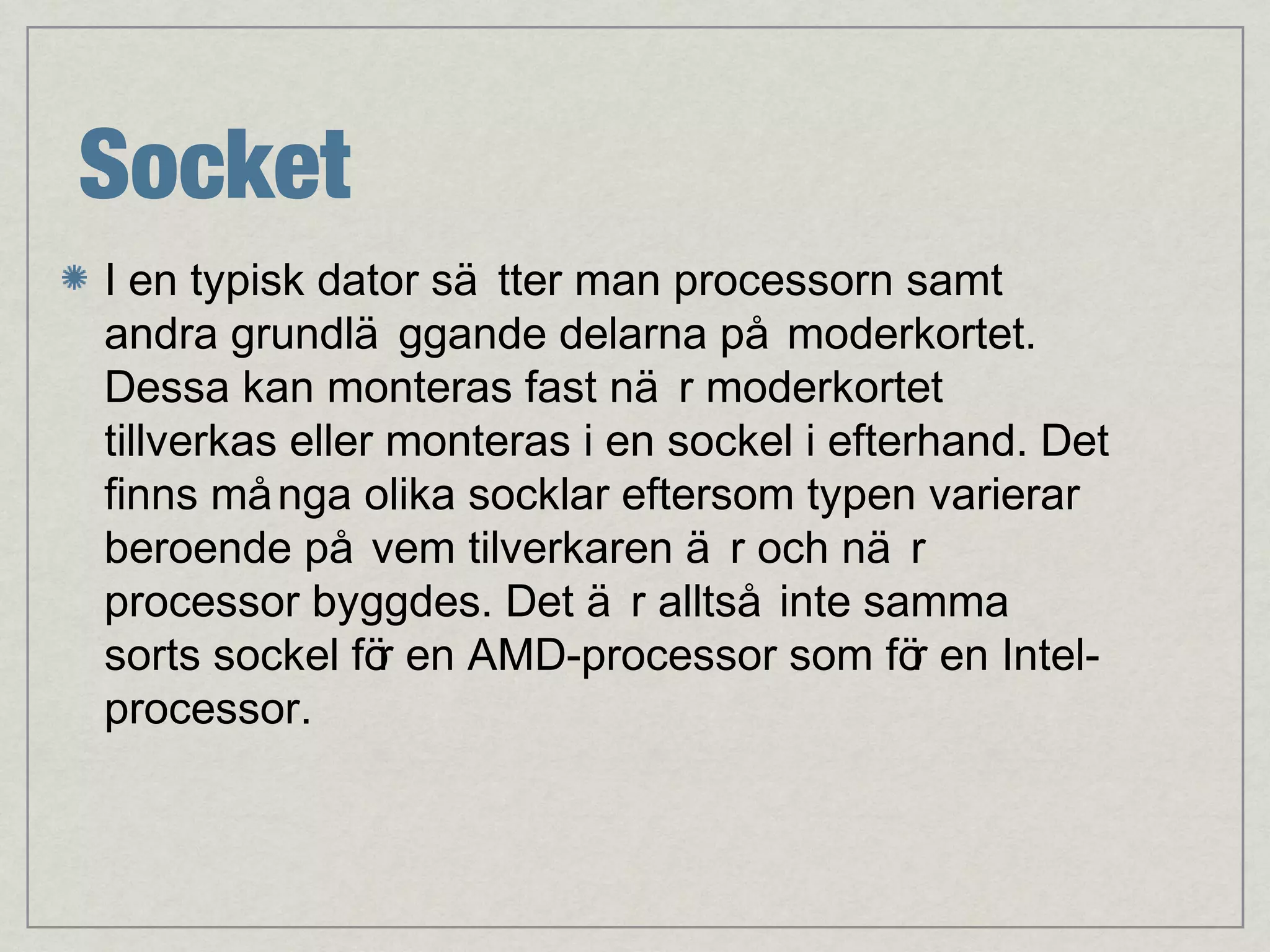 Powerpoint moderkort | PPT