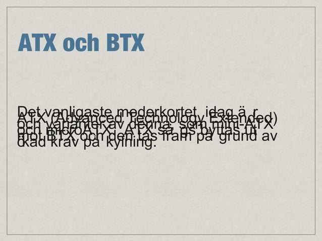 Powerpoint moderkort | PPT