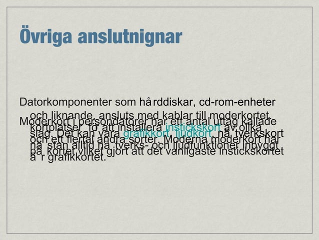 Powerpoint moderkort | PPT