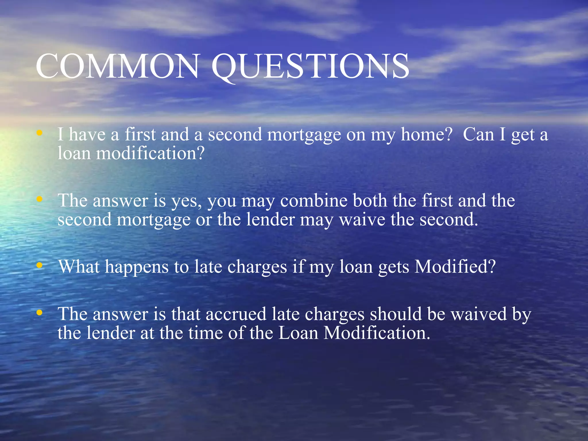 Loan Modification Presentation | PPT