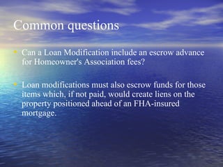 Loan Modification Presentation | PPT