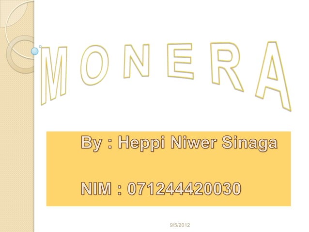 Power point monera | PPTX