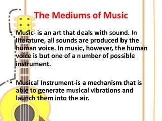 Power point musical instrument | PPTX | Music | Entertainment