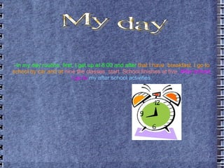 Power point my day , my week, my weekend | ODP