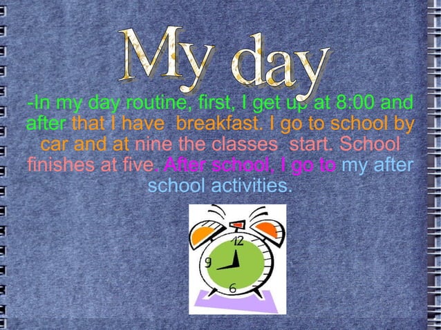 Power point my day , my week, my weekend | PPT