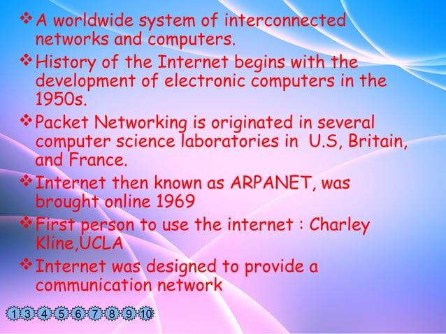 A Brief History of Internet | PPT