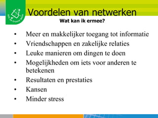 Powerpoint Netwerken Is Net Werken | PPT