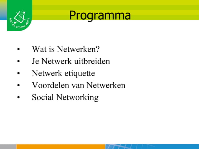 Powerpoint Netwerken Is Net Werken | PPT