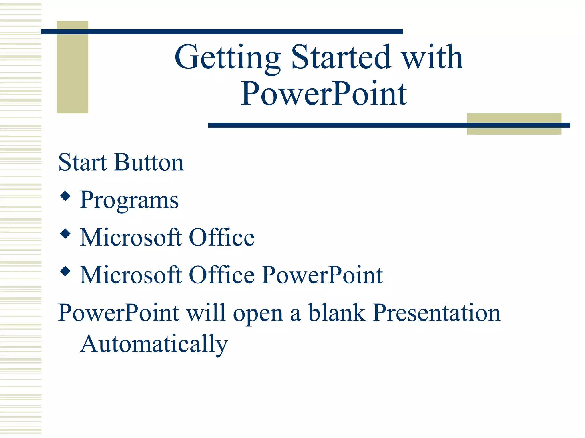 Power point notes | PPT