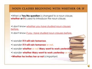 Power point noun clause & phrase | PPT