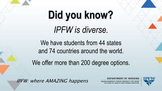 IPFW Department of Nursing | PPT