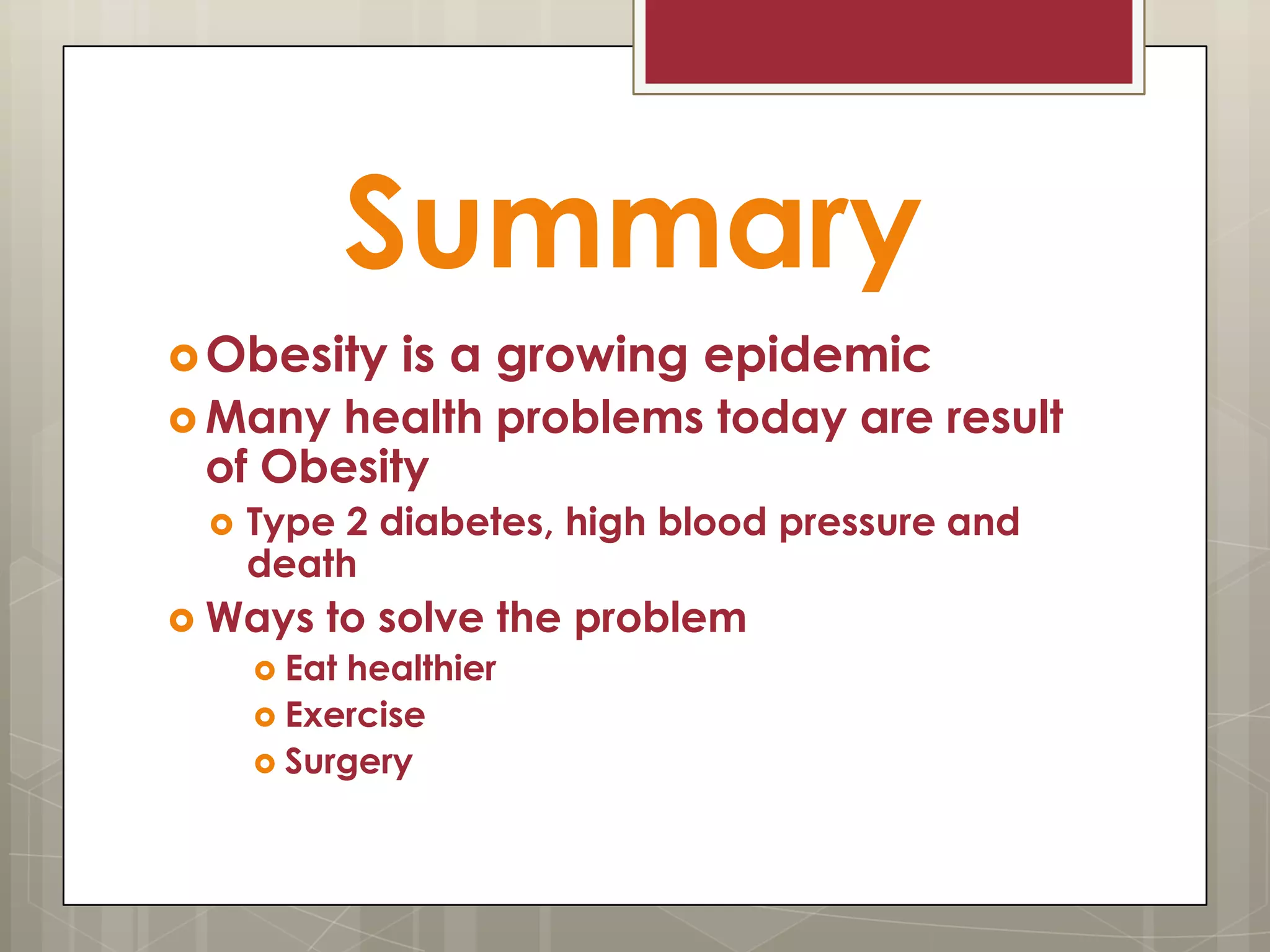 Power point obesity | PPT