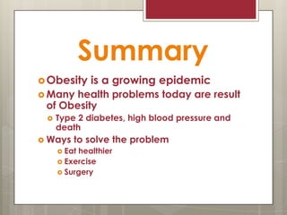 Power point obesity | PPT