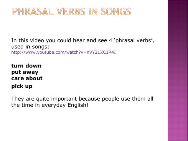 Phrasal verbs | PPT