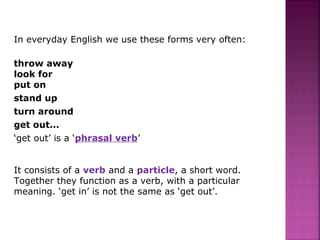Phrasal verbs | PPT