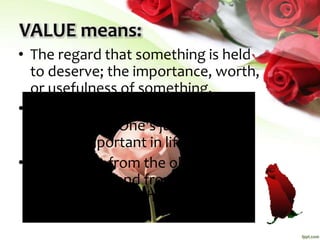 Values Education - Valuing Relationships | PPT