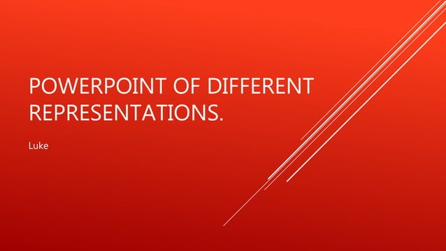 Power point of different representations | PPT