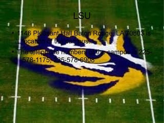Power point of lsu | PPT