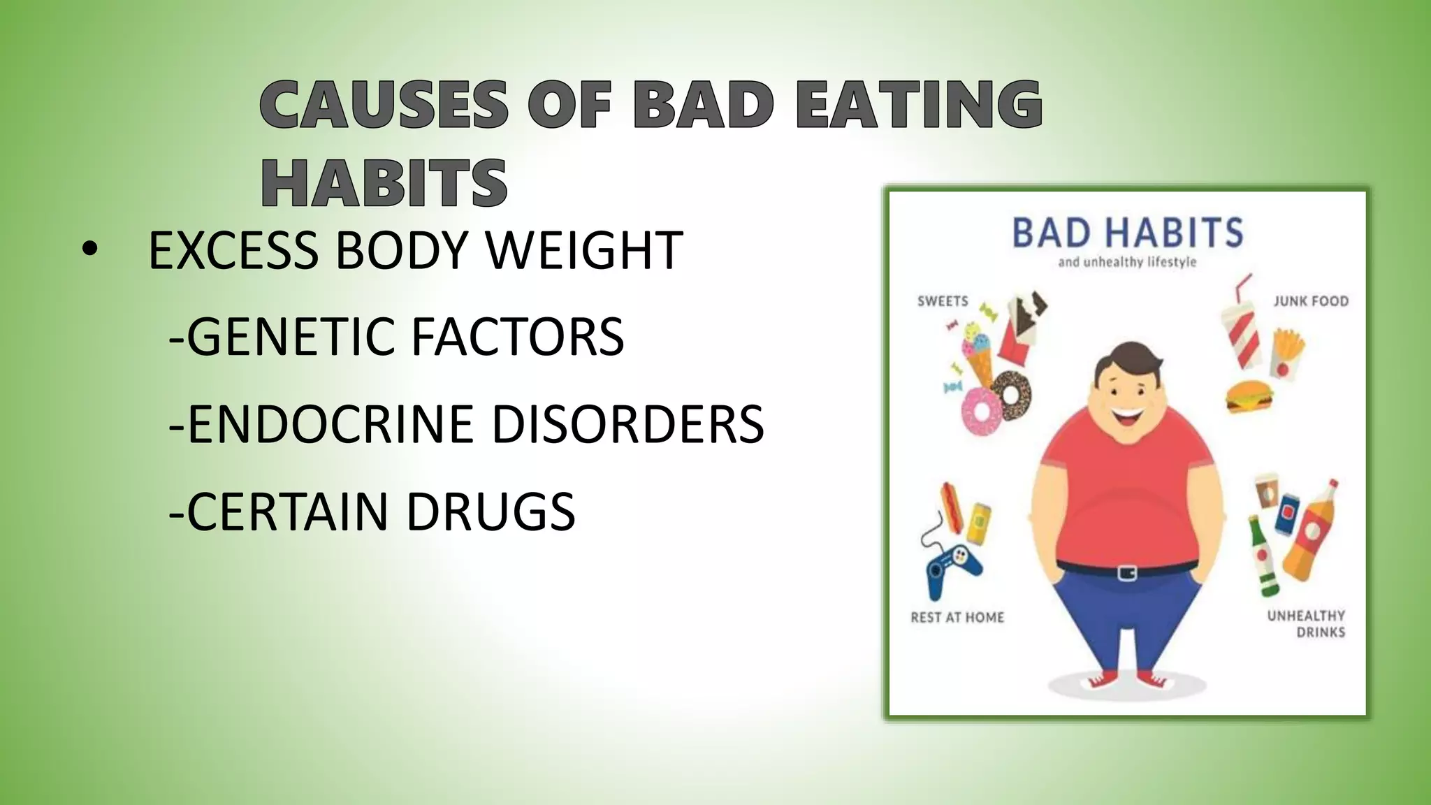 bad eating habits | PPTX