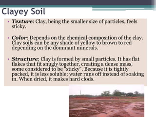 Power point of the four kinds of soil | PPTX