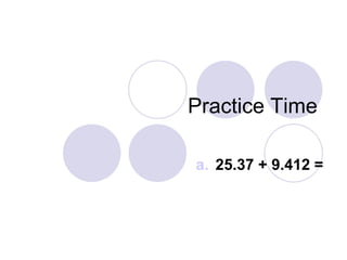 Powerpoint on adding and subtracting decimals notes | PPTX