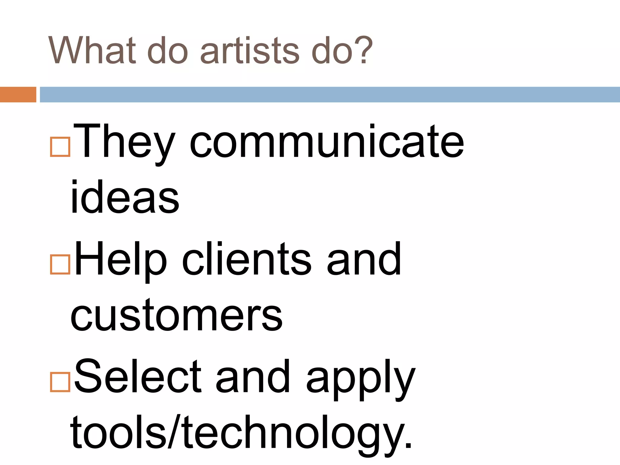 Powerpoint on artist | PPTX