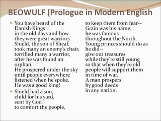 Powerpoint On Beowulf | PPT