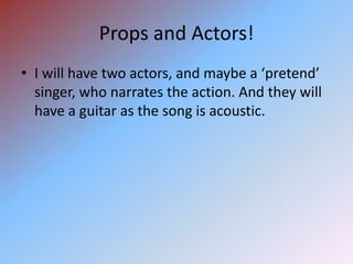 Powerpoint on chosen song | PPTX | Video Production | Content Production