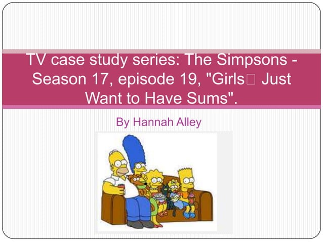 Case study: The Simpsons episode, post-modernism | PPTX | Television | Entertainment