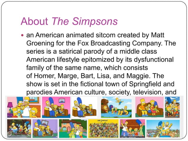 Case study: The Simpsons episode, post-modernism | PPTX | Television | Entertainment