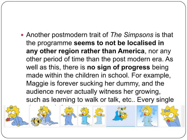 Case study: The Simpsons episode, post-modernism | PPTX | Television | Entertainment