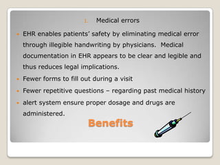 Powerpoint on electronic health record lab 1 | PPTX