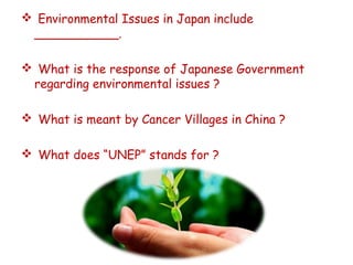 Powerpoint on environmental issues | PPT