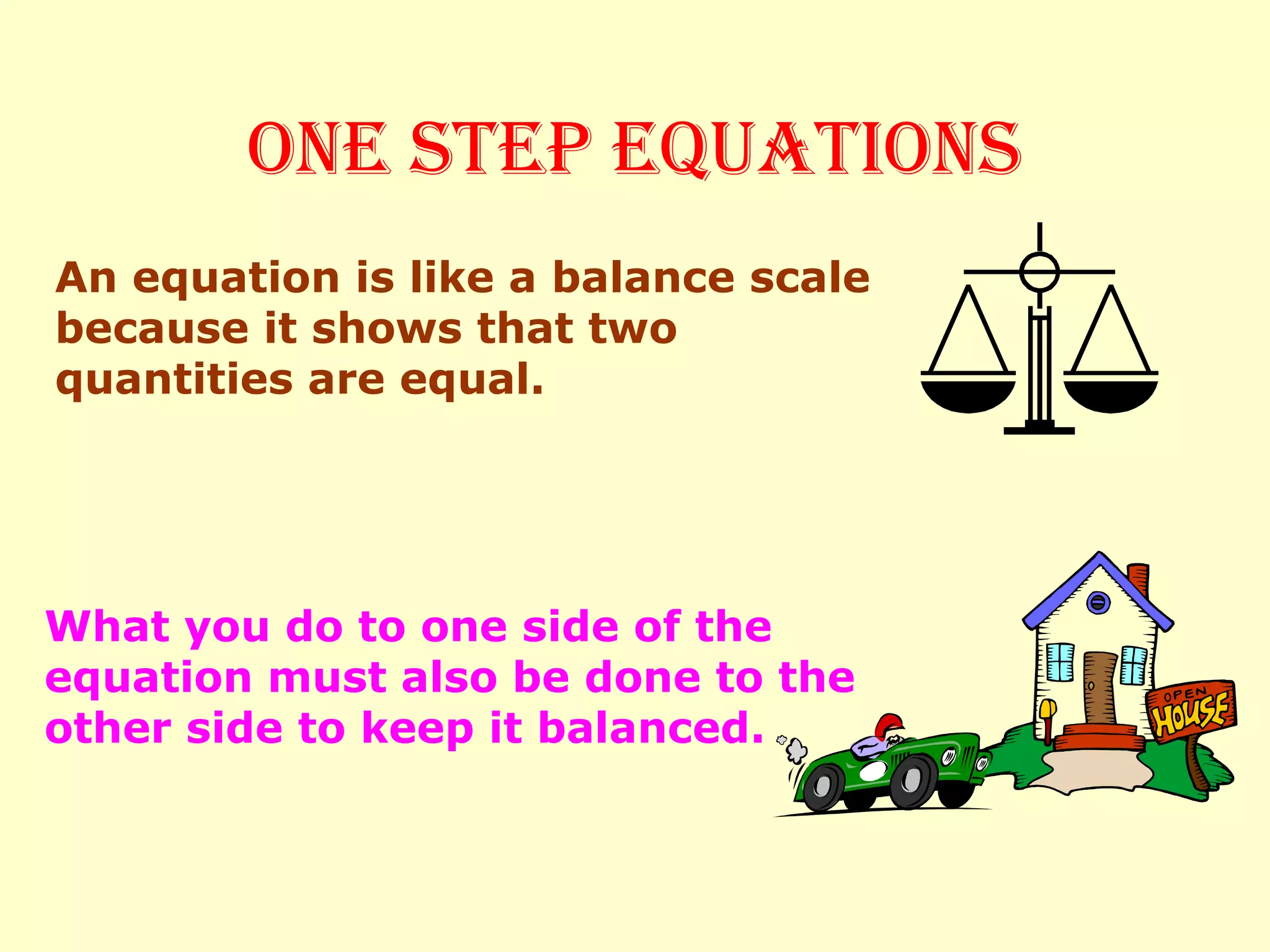 one step equations | PPT